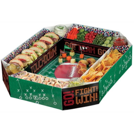 PartyMart. FOOTBALL SNACK STADIUM TRAY