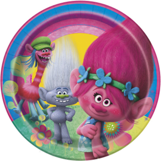 PartyMart. TROLLS - 7" PLATES