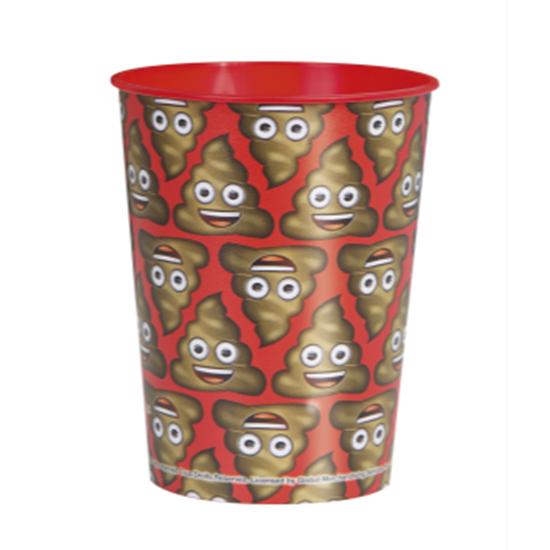 PartyMart. EMOJI - 16oz PLASTIC CUP - POOP