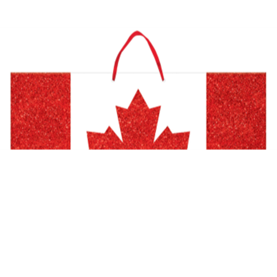 PartyMart. CANADA DAY GLITTER HANGING CUTOUT