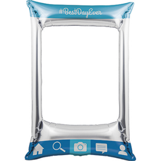 PartyMart. DECOR - INFLATABLE PHOTO FRAME SOCIAL SNAPS