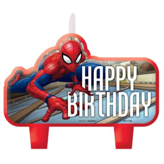 PartyMart. SPIDER MAN - MINI CANDLE