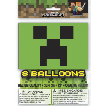 PartyMart. TNT PARTY "INSPIRED BY MINECRAFT" - 12" LATEX BALLOONS