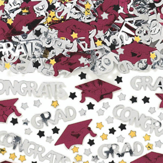 PartyMart. DECOR - BERRY CONGRATS GRAD CONFETTI