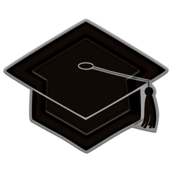 PartyMart. GRAD CAP SHAPED 10" PLATES