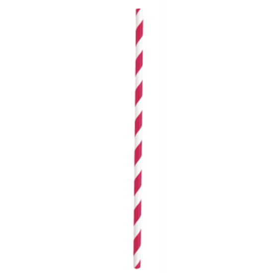PartyMart. RED STRIPE PAPER STRAWS