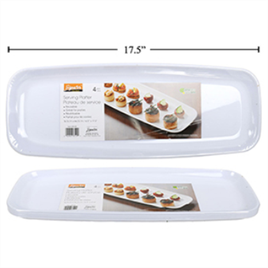PartyMart. REUSABLE PARTY PLATTER RECTANGLE