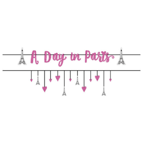 PartyMart. DAY IN PARIS - RIBBON BANNERS MULTI-PACK