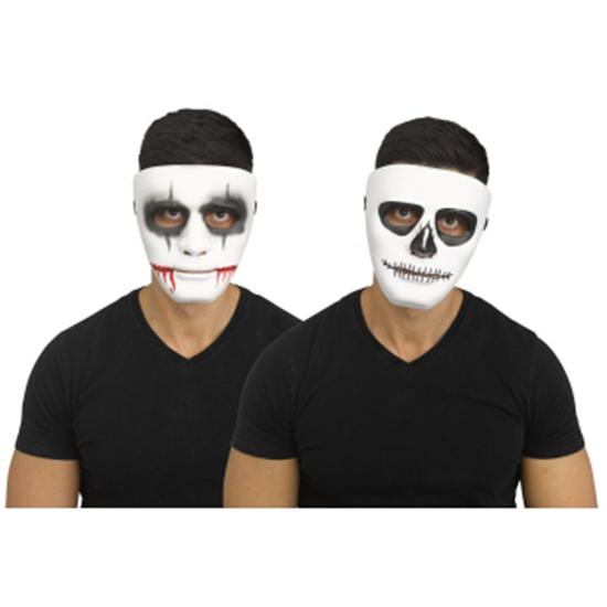 PartyMart. MASK - HOLLOW EYE MASK - RED BLOOD MOUTH