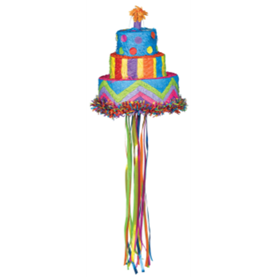 PartyMart. BIRTHDAY CAKE PULL PINATA