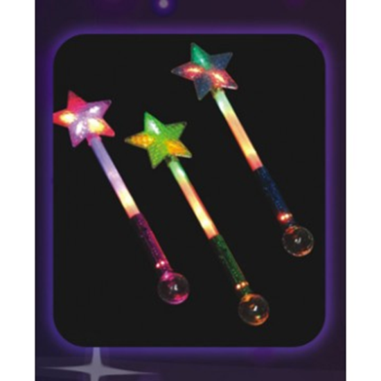 PartyMart. DECOR - LIGHT UP STAR WAND - 21"