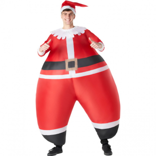 PartyMart. WEARABLES - SANTA BOUNCER INFLATABLE COSTUME ADULT