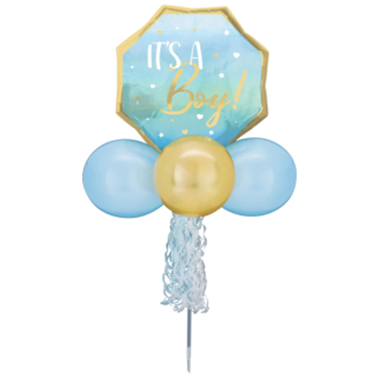 PartyMart. BLUE BABY BOY BALLOON YARD SIGN