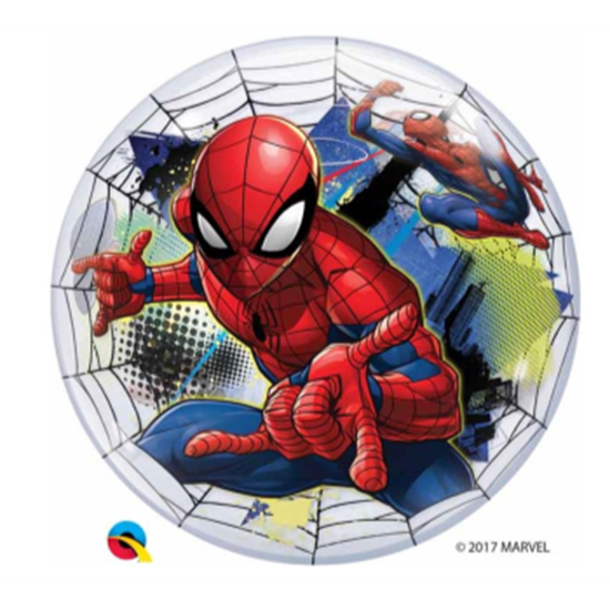 PartyMart. SPIDERMAN WEB SLING BUBBLE BALLOON