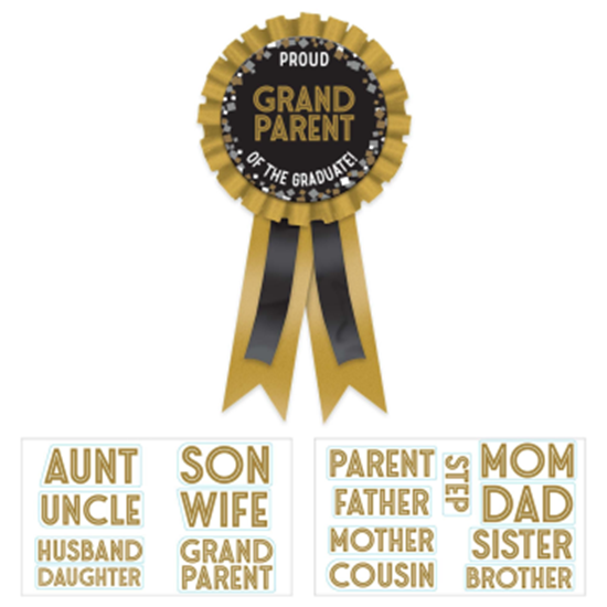 PartyMart. WEARABLES - GRADUATION CUSTOMIZABLE AWARD RIBBON