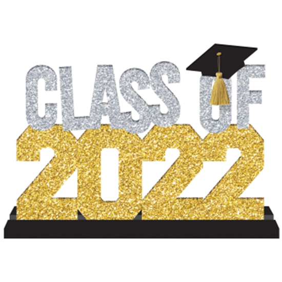 PartyMart. DECOR - 2022 CLASS OF GLITTER STANDING SIGN
