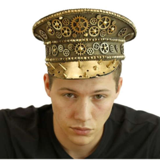 PartyMart. STEAMPUNK GOLD HAT